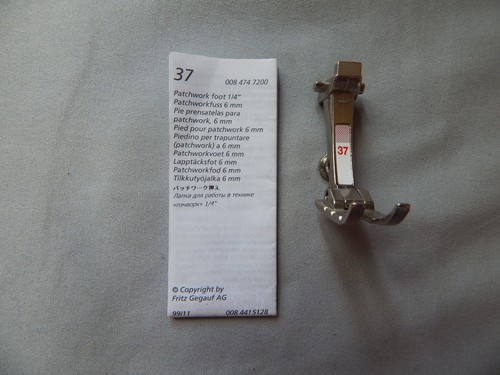 Genuine Bernina Patchwork Foot #37 With Instructions - New Style #008 474 7200 | eBay