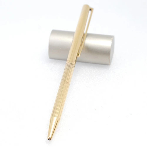 Dupont 925 Gold Gp Classic Ballpoint Pen Black Lacquer Clip Twist Blue ...