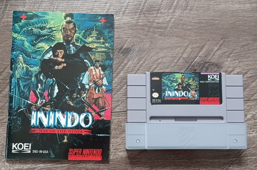 ININDO - WAY OF THE NINJA (SNES) Game - Incl. game, cover, manual! L@@K ...