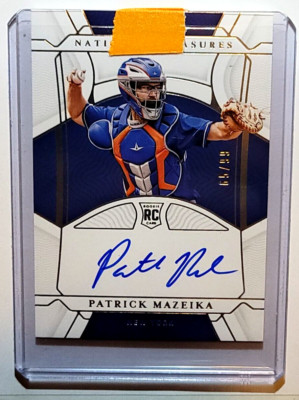 PATRICK MAZEIKA 2022 Panini National Treasures RC Rookie ,On-Card Auto ...