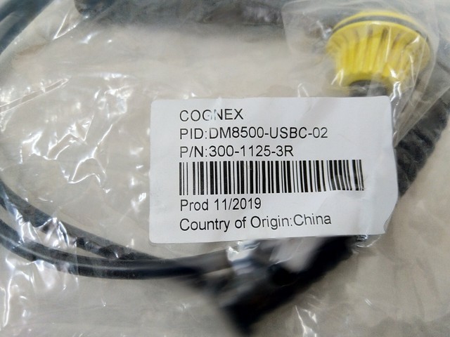 Cognex DM8500-USBC-02 Dataman Barcode Scanner Cable P/n 300-1125-3R for ...