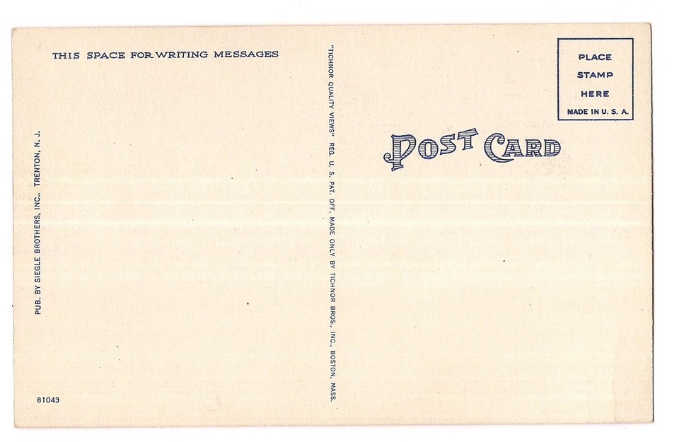 UNITED STATES POST OFFICE Building Trenton, New Jersey Postcard NJ ...