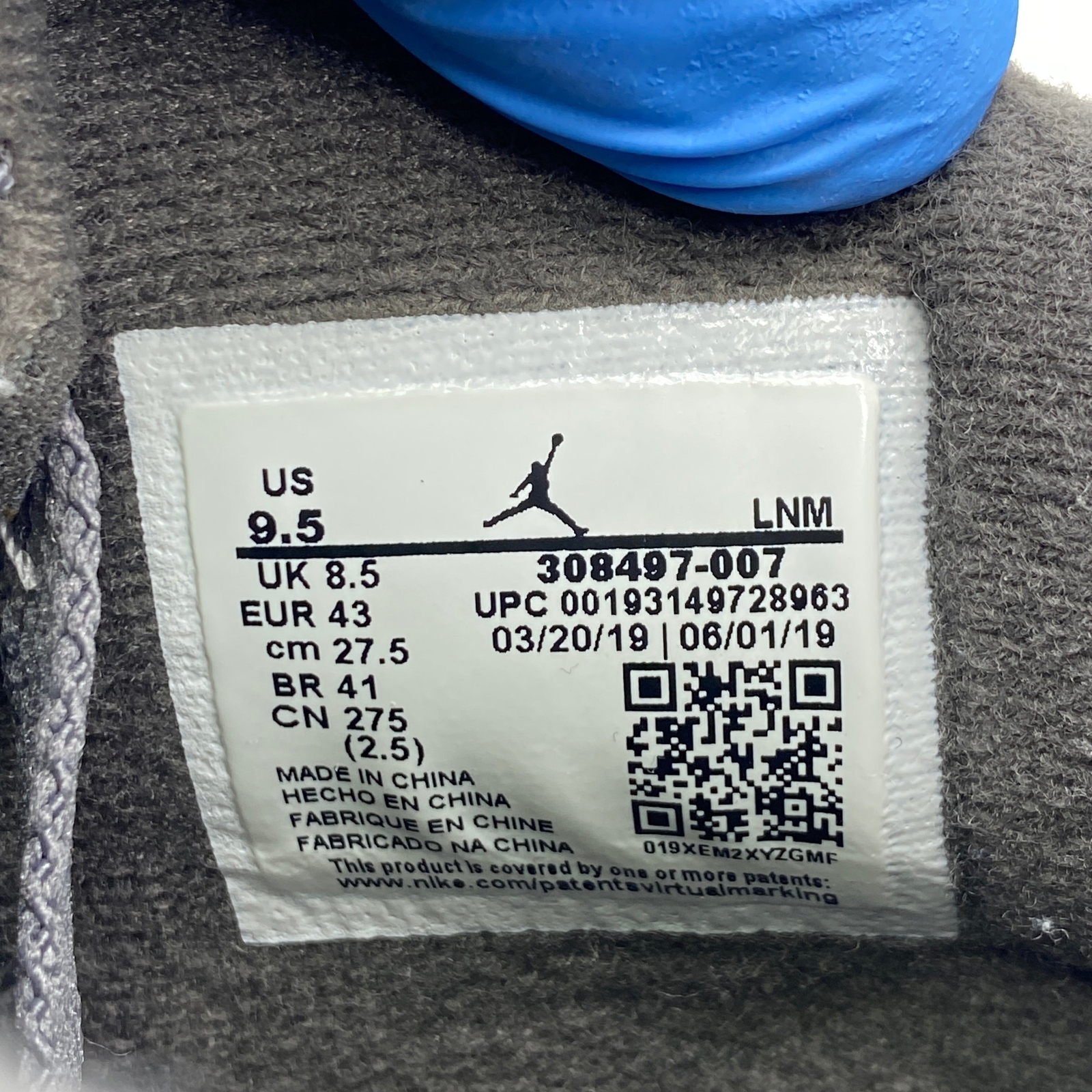 Air Jordan 4 Retro "COOL GREY" 2019 - Size 9.5 - 308497 007 (12170-8 ...