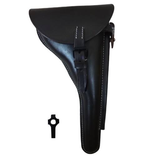 WWII Luger P08 6"Barrel German Holster w/Tool Dark Brown-Repro h179 | eBay