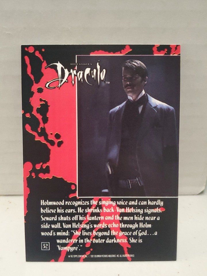 Bram Stoker’s Dracula Trading Card #52 Topps 1992 Horror Coppola ...