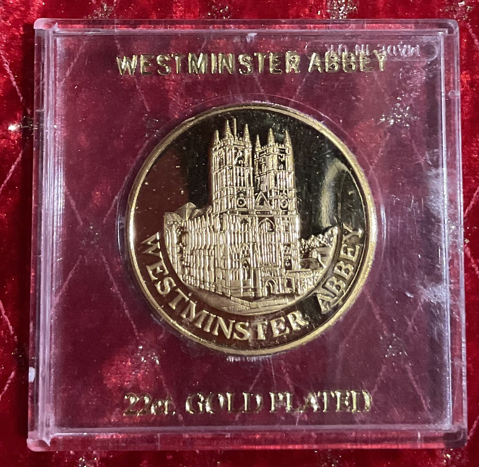 Westminster Abbey 22ct. Gold Plated Coin | eBay