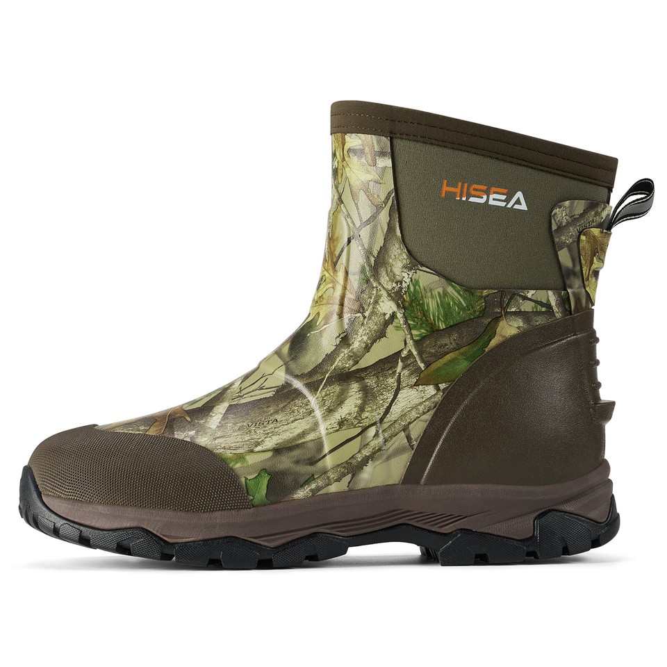 HISEA Men Ankle Rain&Snow Boot Neoprene Waterproof Fishing Hunting Mud ...