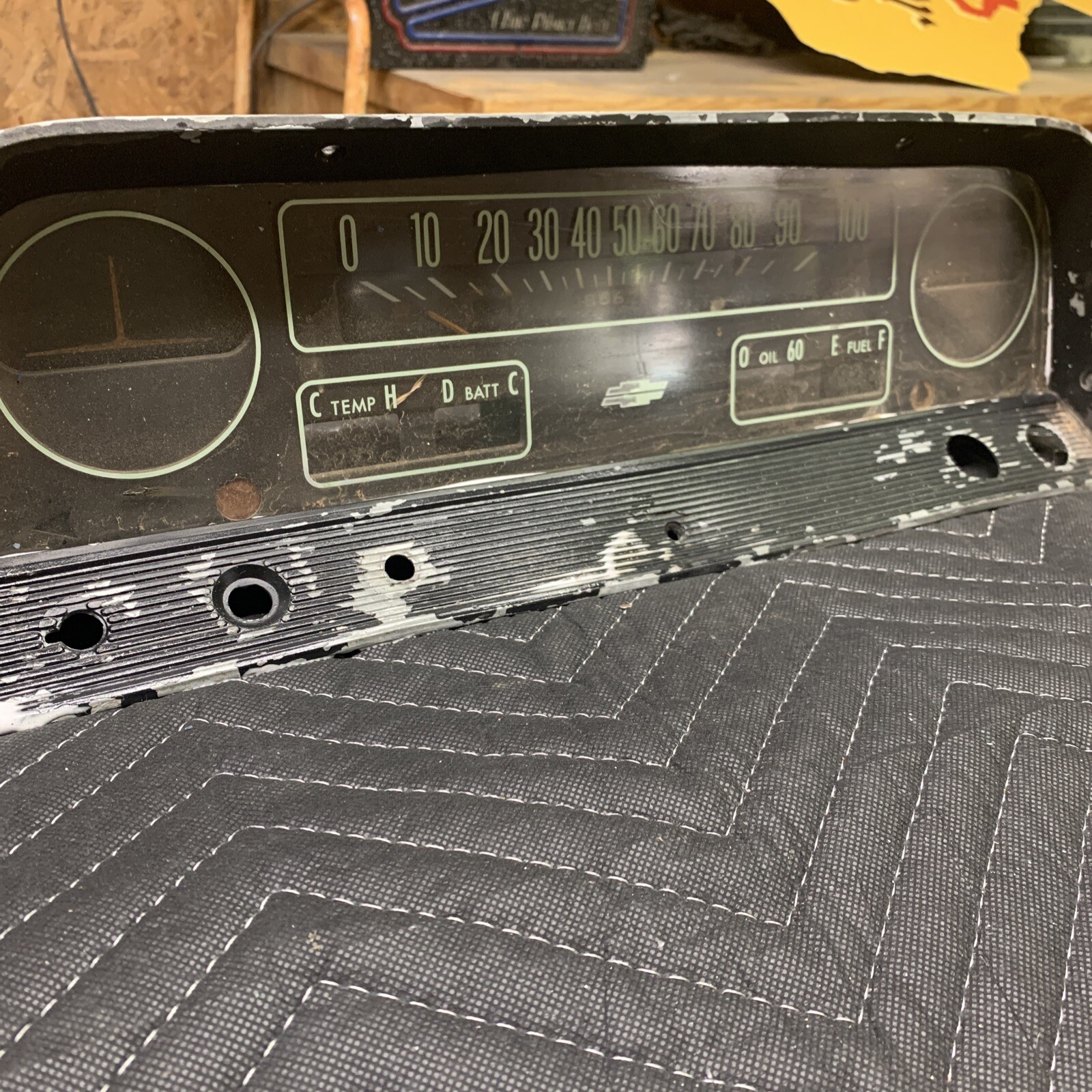 1964 65 66 Chevy deluxe instrument cluster Pickup Truck c10 k10 64-66 ...