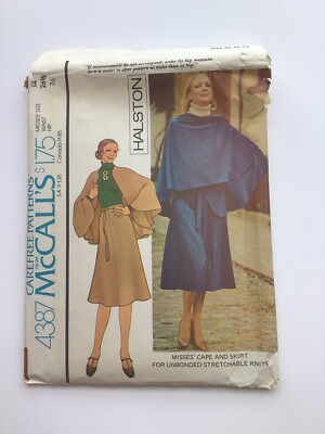 McCall’s Vintage Halston Sewing pattern 1975 #4387 new ucut Size ( 12 ...