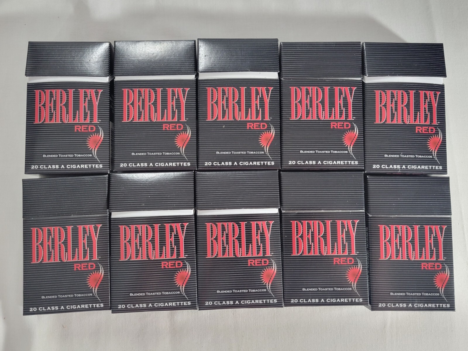 Collectible 10 Berley Red Kings Used EMPTY Cigarette Boxes Packs No ...