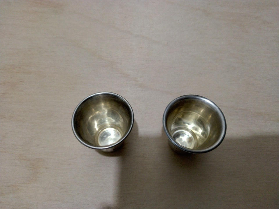Rare Set of 2 Silver Shot Cups, By John Rose Co. | eBay