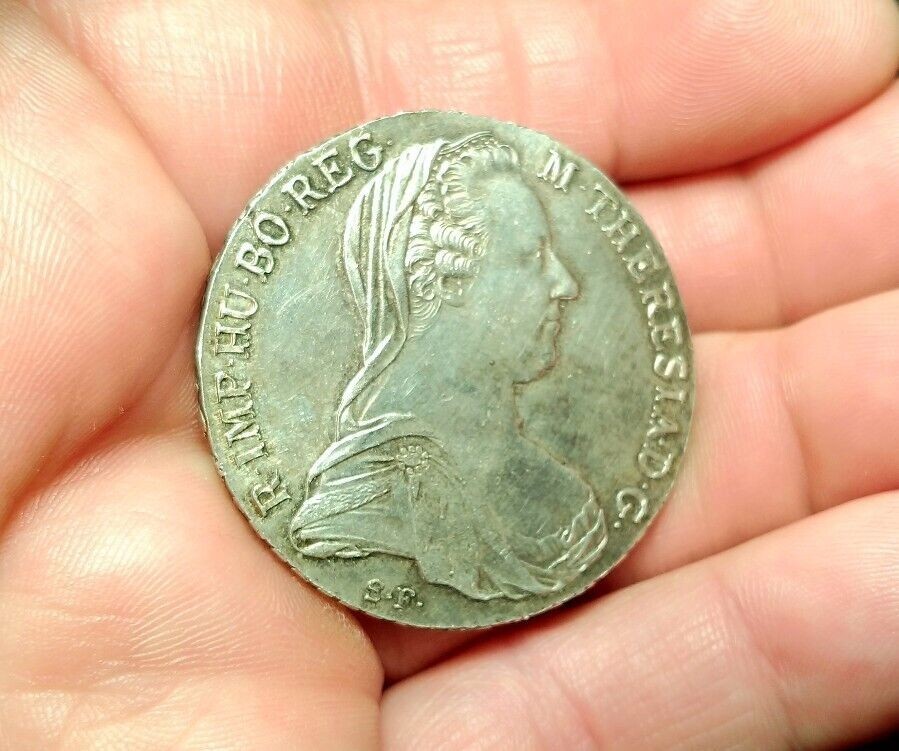 Moneta Old Maria Theresa Thaler BURG CO TYR 1780 X Archid Avst Dux (OLD ...