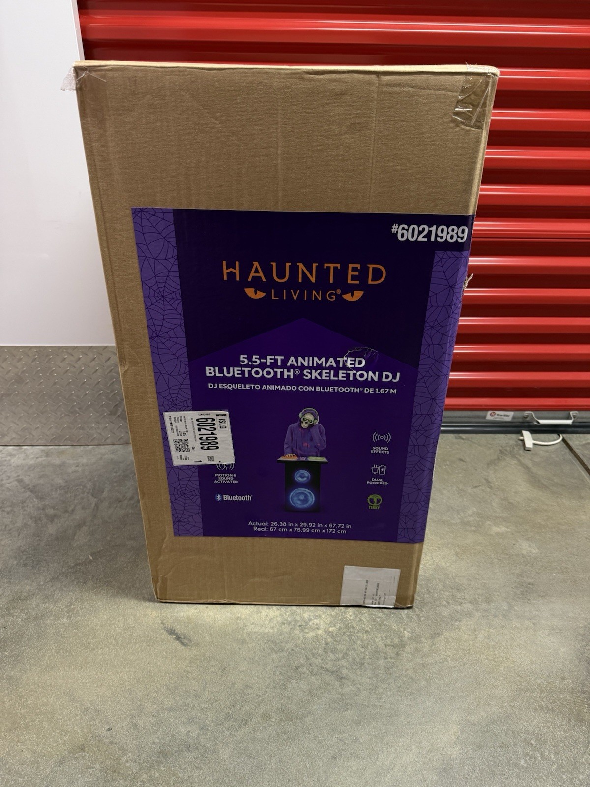 Lowes Haunted Living 5.5ft Bluetooth Skeleton DJ Musical Animatronic ...