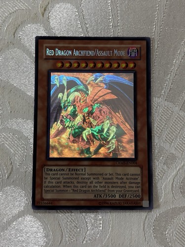 YuGiOh Ghost Rare Red Dragon Archfiend/Assault Mode CRMS-EN004 NM | eBay
