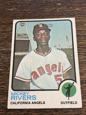 1973 TOPPS MICKEY RIVERS #597 HIGH SERIES ANGELS EX-MT+ OR BETTER | eBay