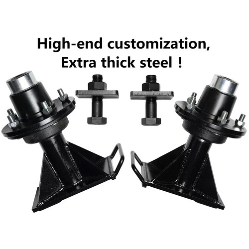 8x6.5 Lug 8000LB Shipping Container Wheels, Bolt-on Spindle Kit，NEWFree ...