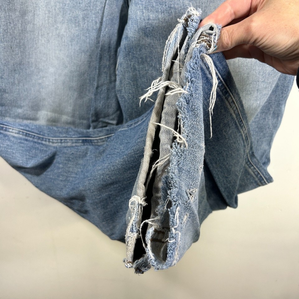 Vintage 90s Irisdescent Cyborg Skater Rave Wide Leg Jean Denim Pants 36 ...
