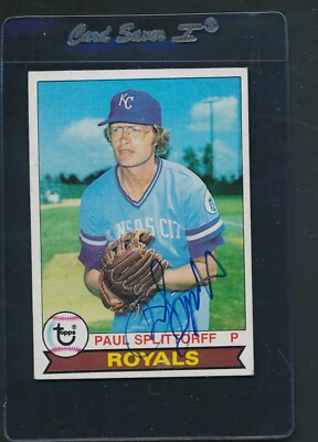 1979 Topps #183 Paul Splittorff Royals Signed Auto *B4308 | eBay