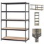 Heavy Duty 71"H Shelf Unit Garage Metal Storage 5 Level Shelves Rack ...