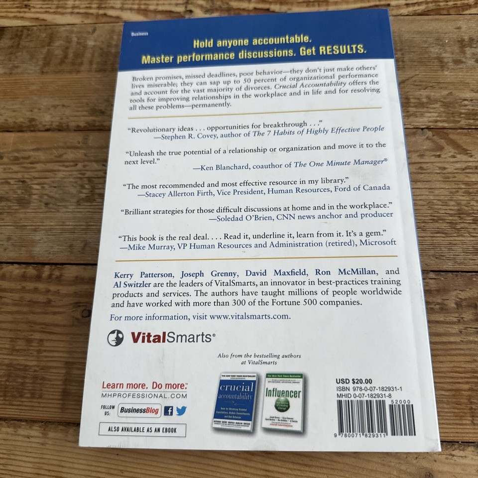 Crucial Accountability Conversational Tools Trade Paperback Brand New ...