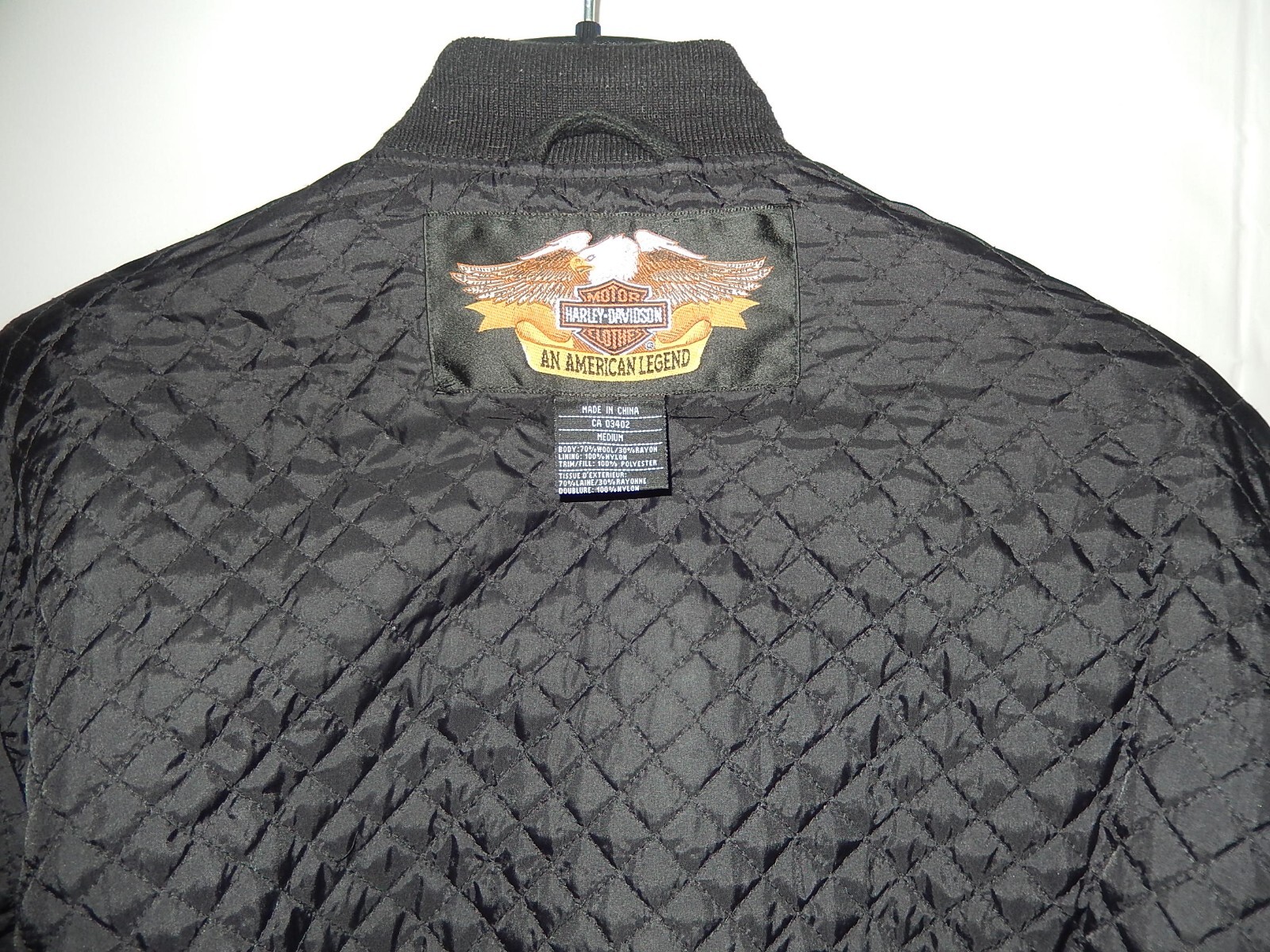 Harley Davidson Wool Blend Varsity Motorcycle Jacket … - Gem