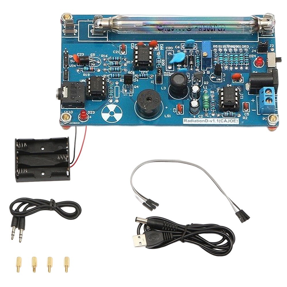 DIY Geiger Manual Counter Kit Module Miller Tube GM Tube Nuclear
