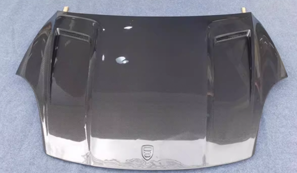 Real Carbon Fiber Front Hood Vented Bonnet Cover For Porsche Cayenne ...