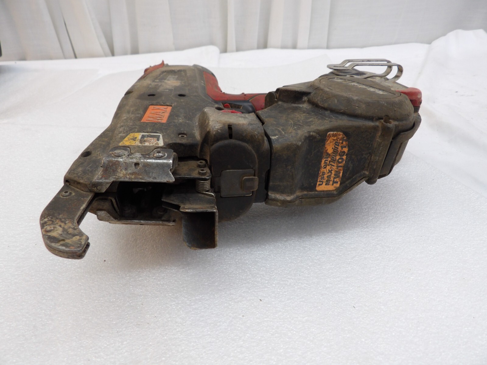 MAX RB441T TWINTIER 14.4V Cordless Rebar Tie Wire Machine W/2x 4Ah ...