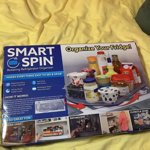 Smart Spin Rotating Organizer. Great For Refrigerators,Under Sinks ...