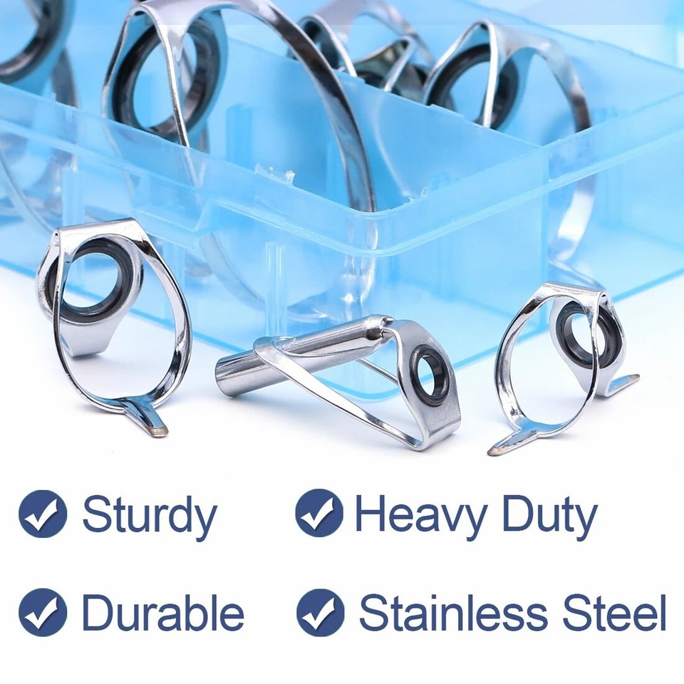 7Pcs Boat Trolling Fishing Rod Guide Ring for Spinning Fishing Rod ...