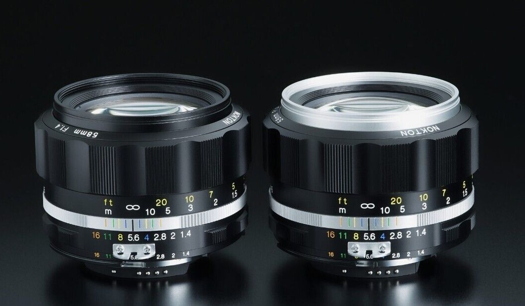VOIGTLANDER NOKTON 58mm f1.4 SL II S Coshina Black Silver Rim Nikon F ...