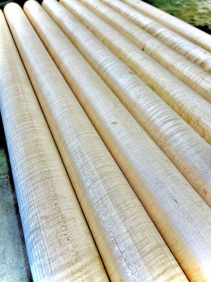 2-3/4"x36" *EXTREME* CURLY Tiger Hard MAPLE Dowel *Vac Kiln Dried* Turning Wood | eBay