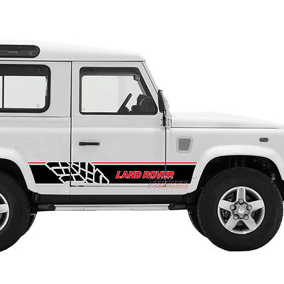 Land Rover - Set Bandes Adhésif Racing 2 Couleurs - Racing Decals | eBay