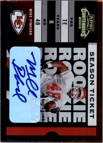2003 Playoff Contenders #105 Mike Pinkard AU RC/849 | eBay