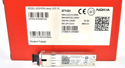 New 2023 Nokia Transceiver Module 3FE46901AC XGS-PON ONU I-Temp 1270 TX ...