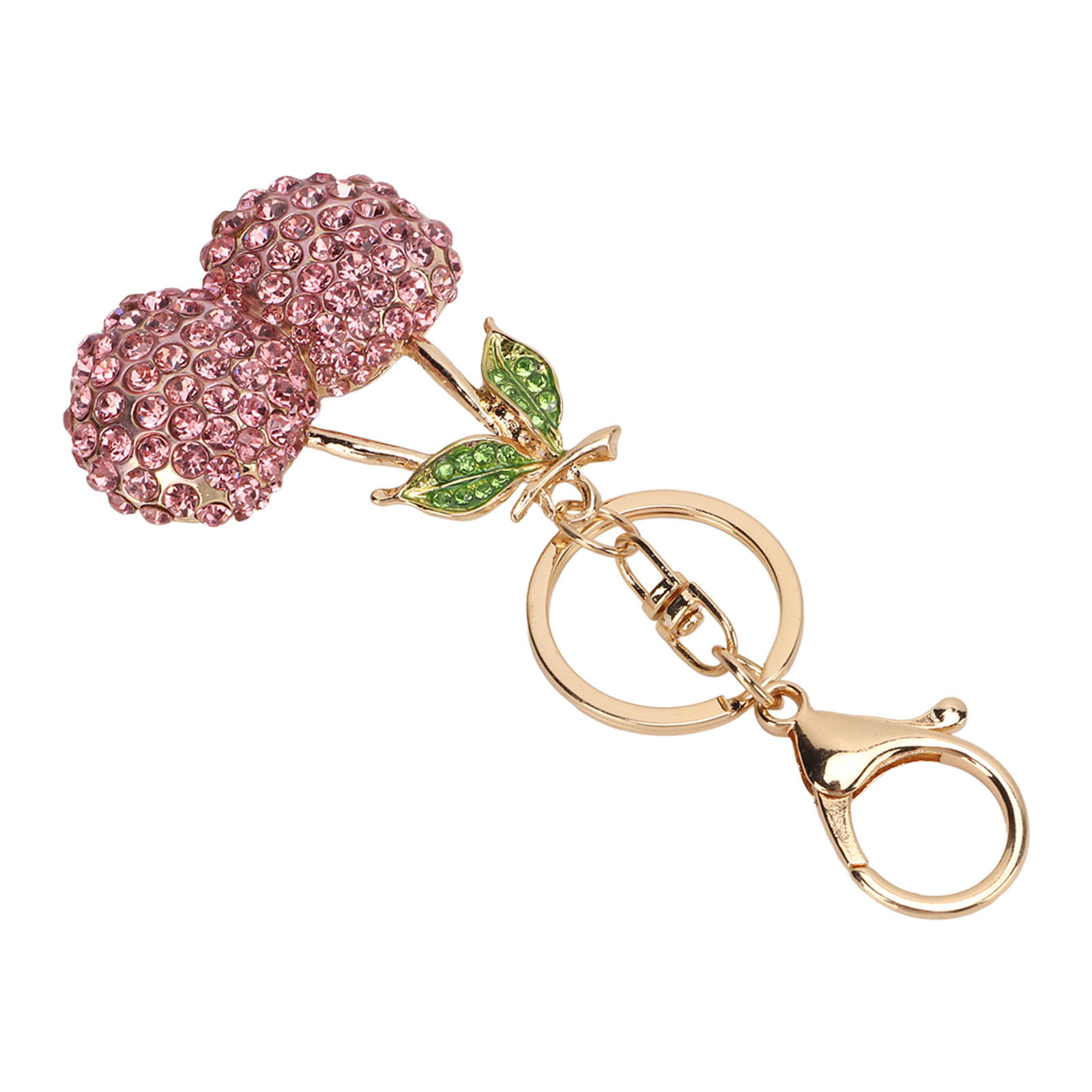 Keychain Cherry Shape Car Keychain With Key Rings Hook Cute Keychain ...