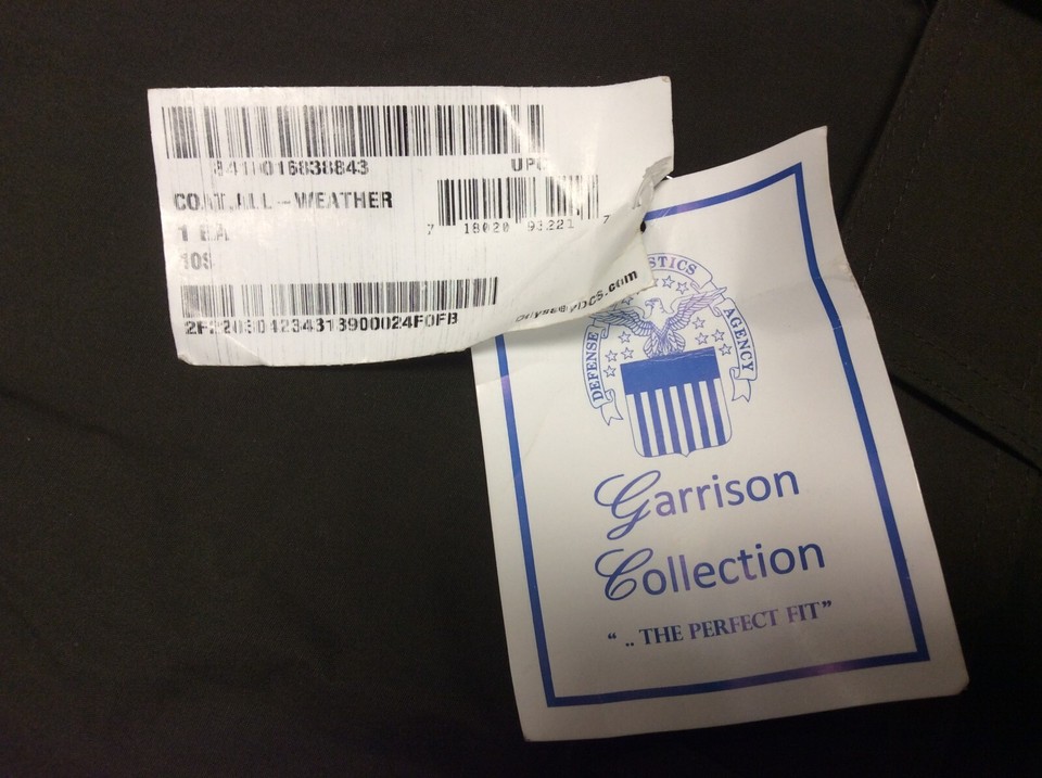 Coat All Weather Service Uniform Heritage Green 564 Women's AGSU SZ 10 ...