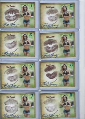 Tee Zaang Signed & Kissed Trading Card #2 Asian Model | eBay