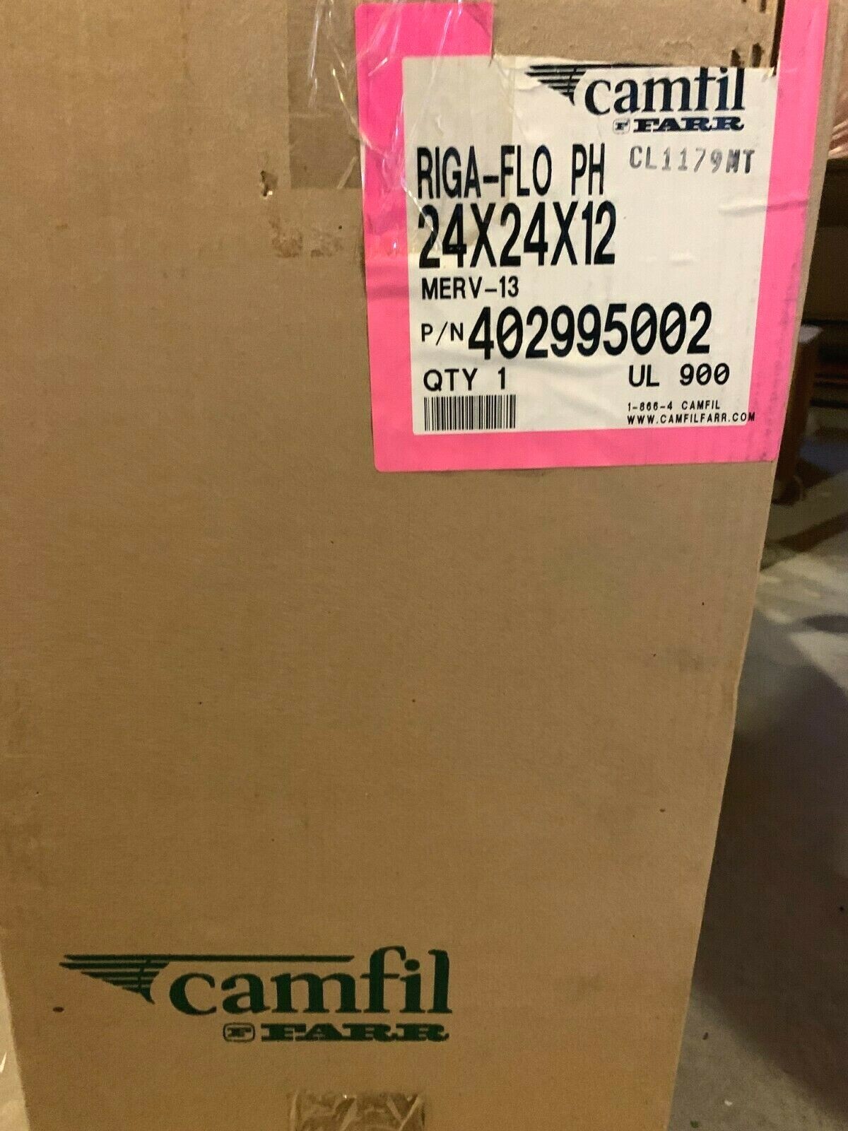 NIB CAMFIL FARR 402995002 RIGA-Flo PH Box Style Air Filter 24x24x12 ...