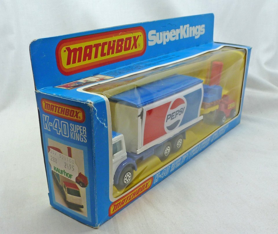 Matchbox Superkings K-40 Ford Delivery Truck & Fork Lift "Pepsi" | eBay UK