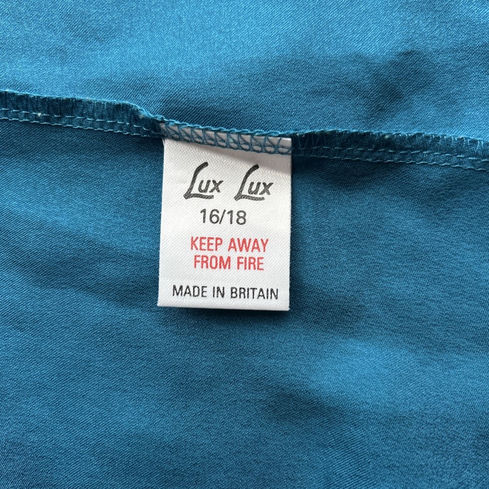 VINTAGE "LUX LUX" SILKY SATIN GOWN SIZE 16/18 | eBay UK