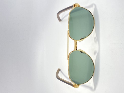 Cartier Premiere De Cartier Gold Tone/Brown Wood Sunglasses 60-16-145 ...