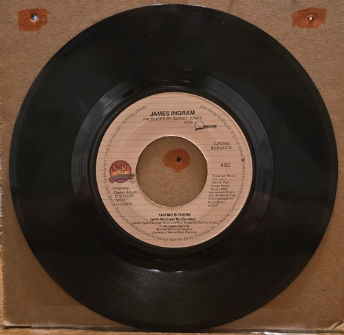 James Ingram/Michael McDonald - “Ya Mo Be There” 1983 - 45rpm Vinyl ...