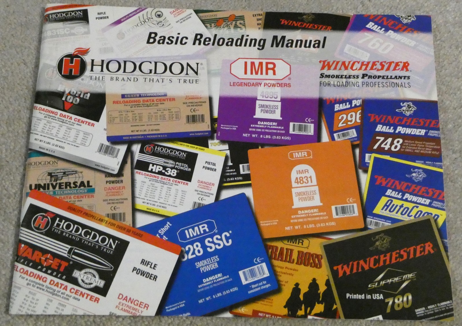 Basic Reloading Manual 2009 Hodgdon IMR Winchester Three Powder in One ...