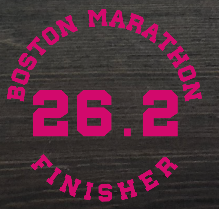 Boston Marathon Sticker 3.5" Decal Finisher 26.2 13.1 Half Bumper ...