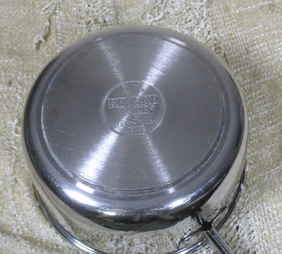 Revere Ware 1 Qt Stainless Steel Tri-Ply Disc Bottom Sauce Pan & Lid ...