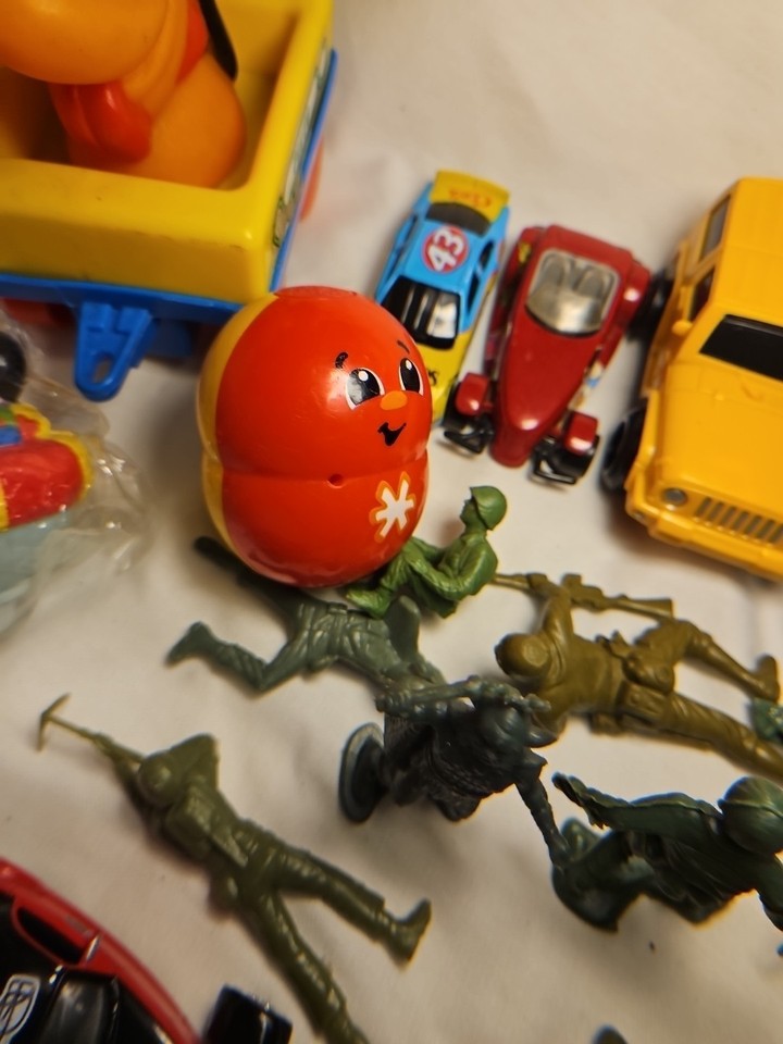 25+ Pc Vintage Toy Junk Drawer Lot: Pluto, Angry Birds, Cars, Toy Story ...