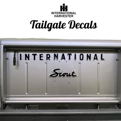 INTERNATIONAL SCOUT 80/800 DECAL TAILGATE SCRIPT LETTERING | eBay