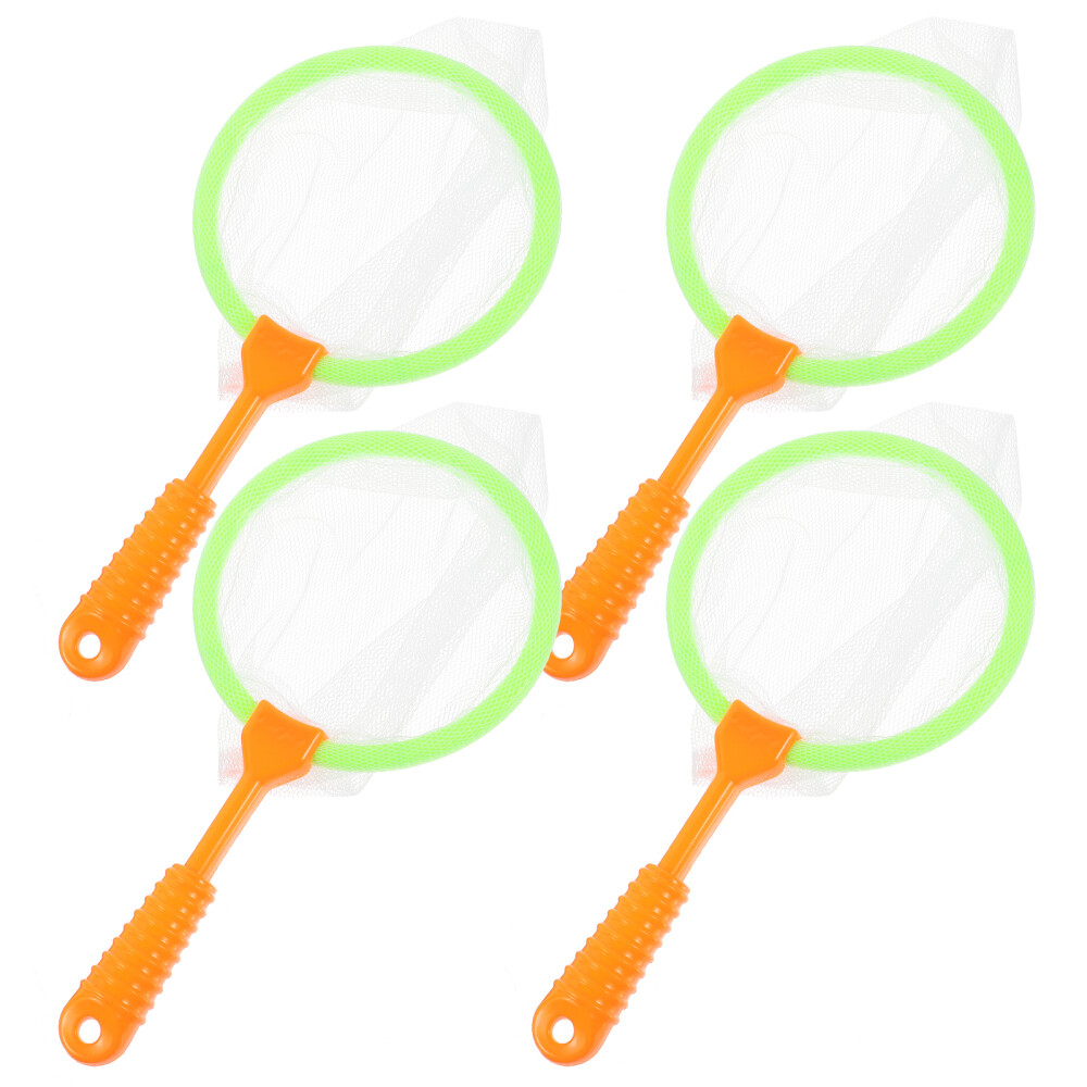 4pcs Fish Catching Net Children Outdoor Toy Observation Net Colorful ...