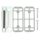 WHITE SPRING LOADED STRIKE CATCH WITH SHIMS FOR STORM & SCREEN DOOR ...